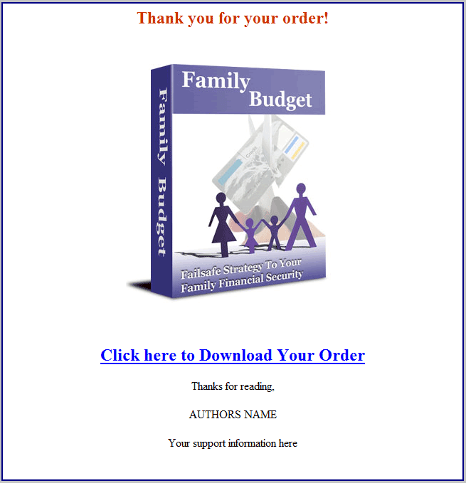 How To Set Up A Family Budget PLR Ebook Private Label Rights