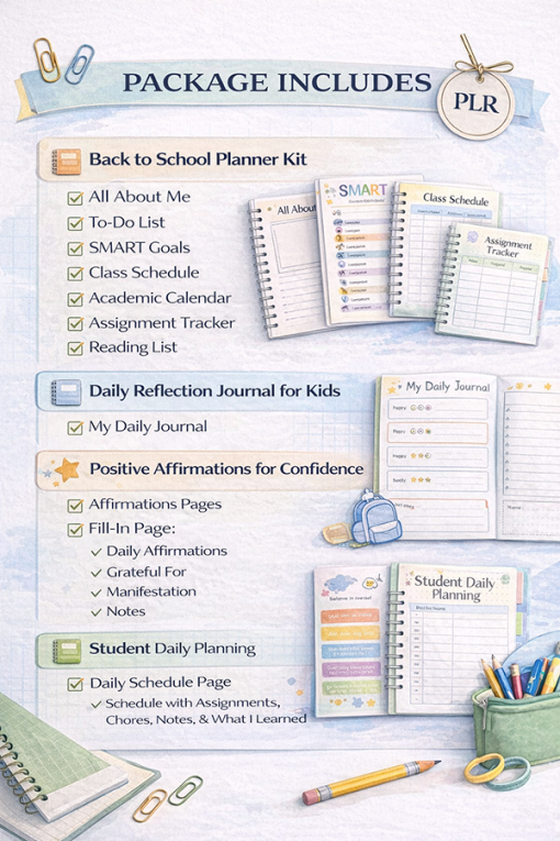 Student and School Planning Toolkit (PLR) | The PLR Store